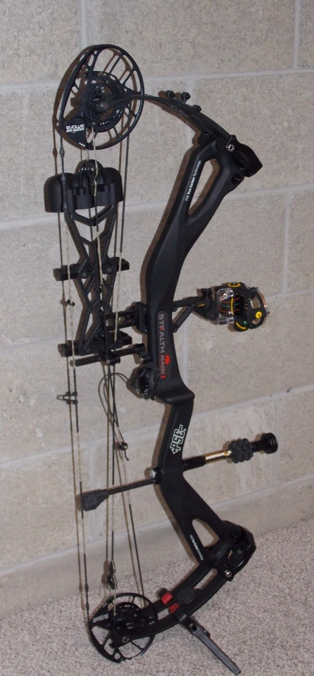 PSE Carbon Air Stealth Mach 1 Bow Package -25" to 30.5" - 60 to 70 lb ...