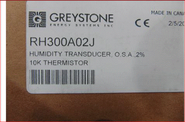 GREYSTONE RH TRANSMITTER HUMIDITY TRANSDUCER sensor RH300A02J | eBay
