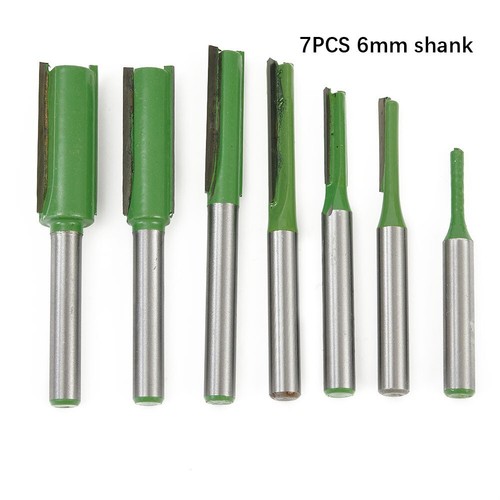 45# Steel Router Bits 6mm Shank Cutter Straight Trimming Durable High ...