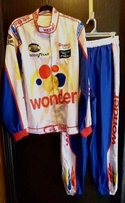 Talladega Nights Ricky Bobby QUALITY Costume & Cap Hallowen Raceway L/M ...