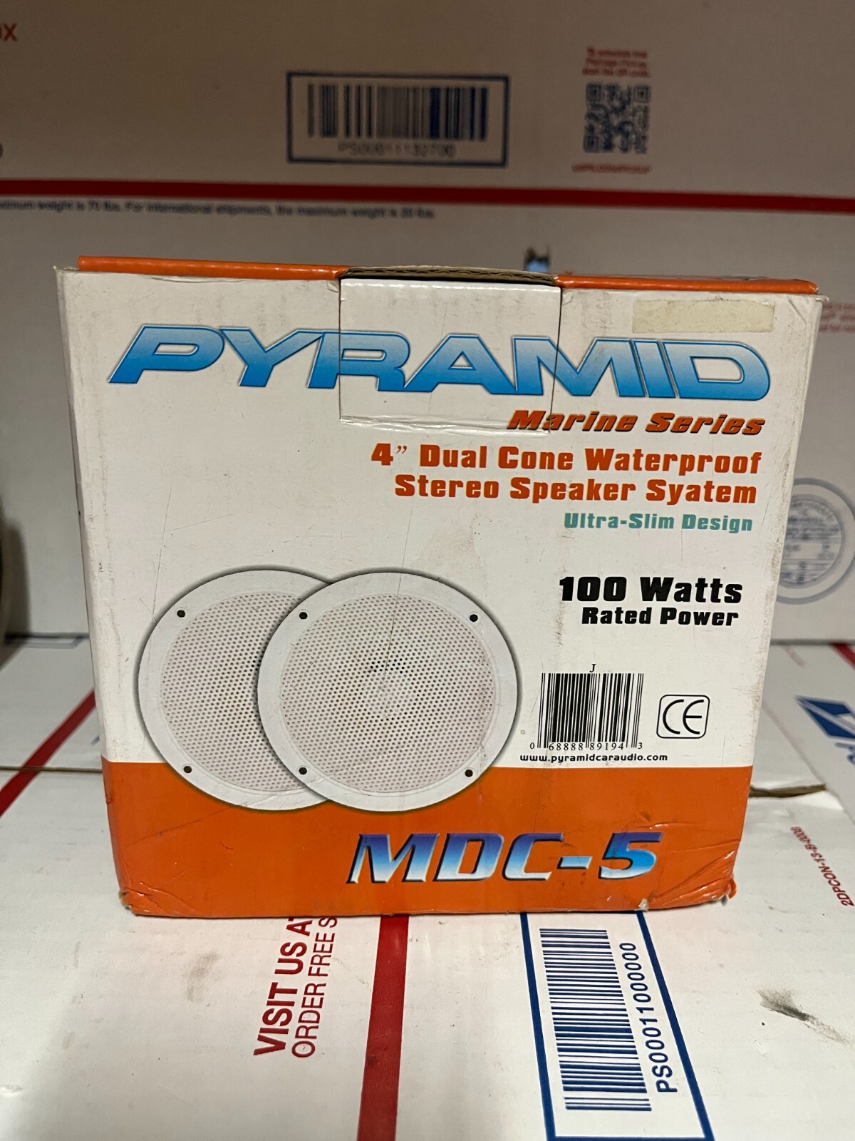 Pyramid Marine Series 4" Dual Cone Waterproof Stereo Speaker System ...