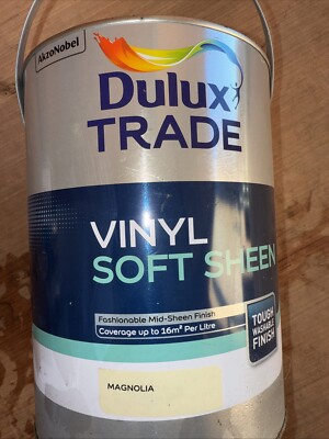 Dulux Trade Vinyl Soft Sheen Magnolia | eBay UK