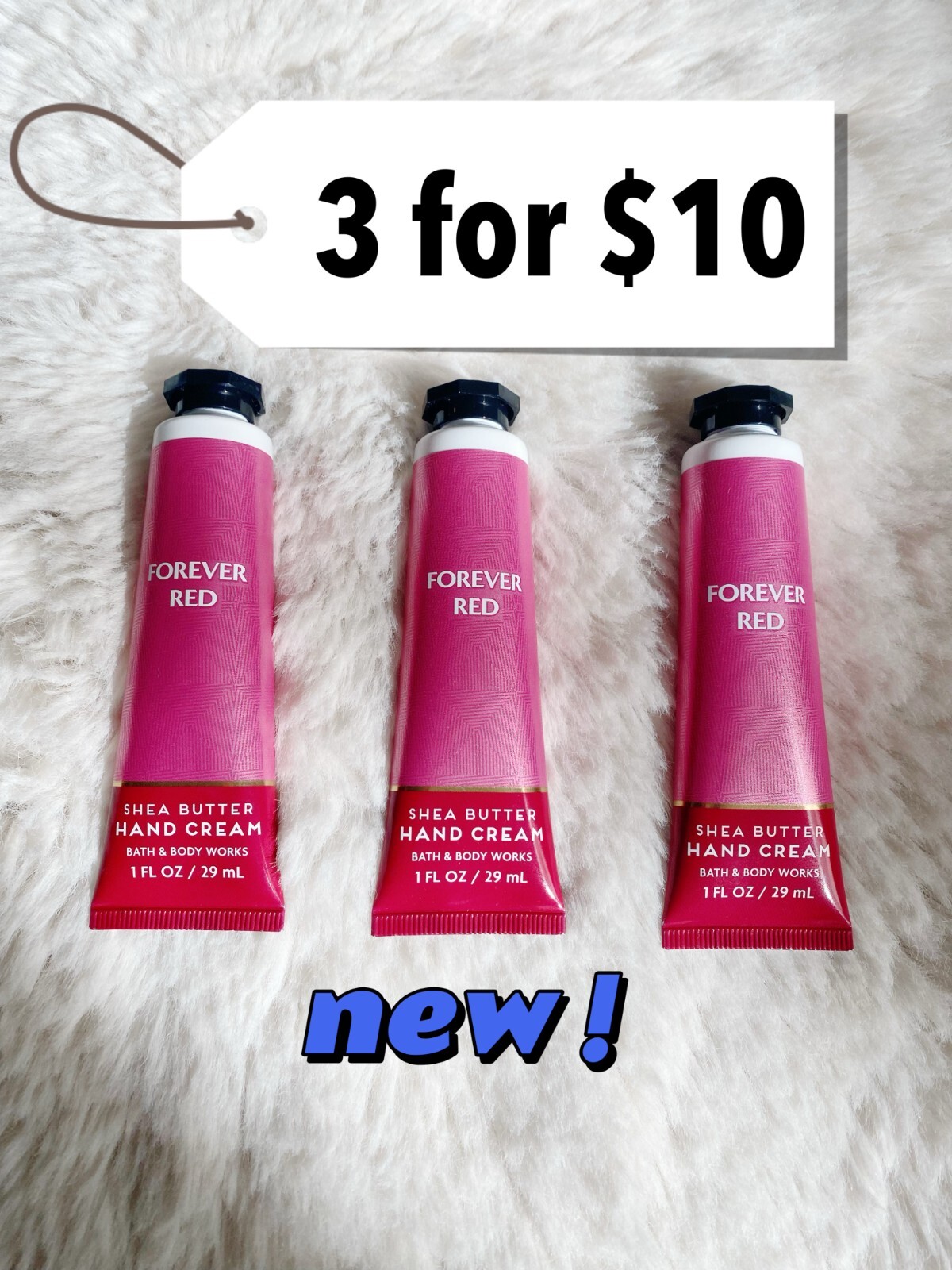 *NEW* Bath&Body Works FOREVER RED Hand Cream 3 for $10 | eBay