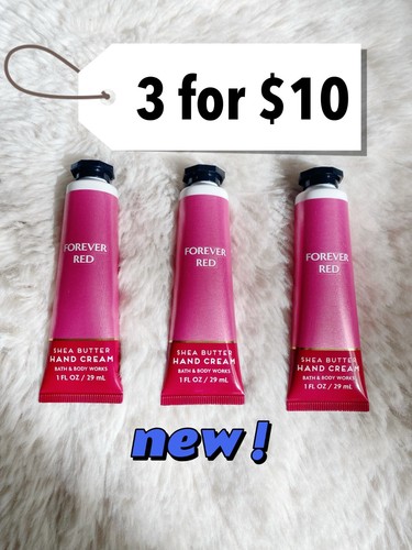 *NEW* Bath&Body Works FOREVER RED Hand Cream 3 for $10 | eBay