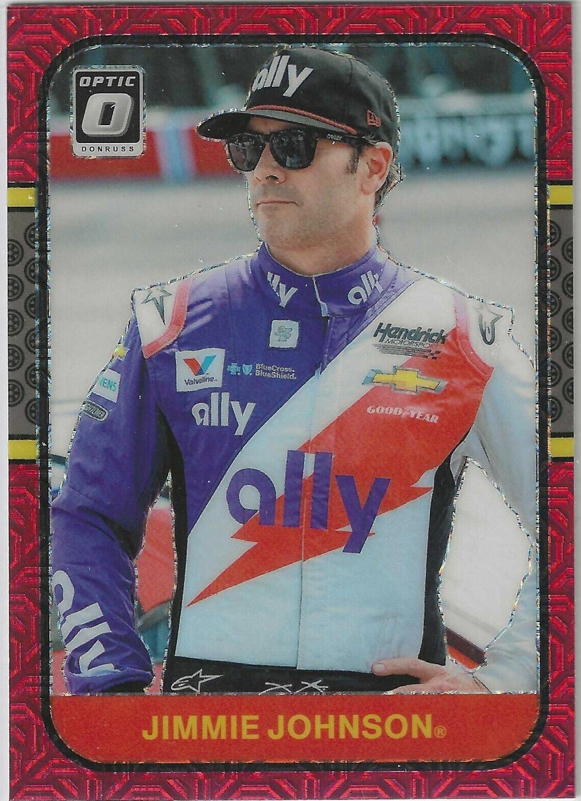 2020 Panini Donruss NASCAR - Optic Retro 1987 Jimmie Johnson #63 Red ...
