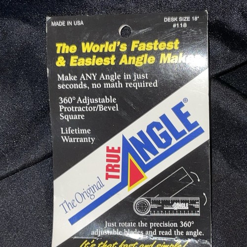 Original True Angle Creator Protractor #118 360 Adjustable 18 Inches ...