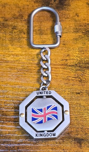 United Kingdom British Flag UK Metal Keyring Octagon Shape Keychain | eBay