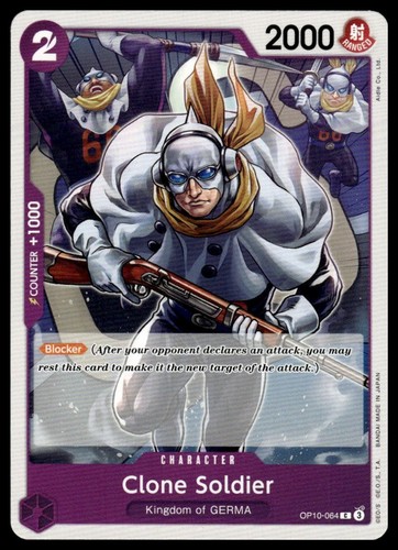One Piece OP-10 Royal Blood Clone Soldier #OP10-0645 | eBay