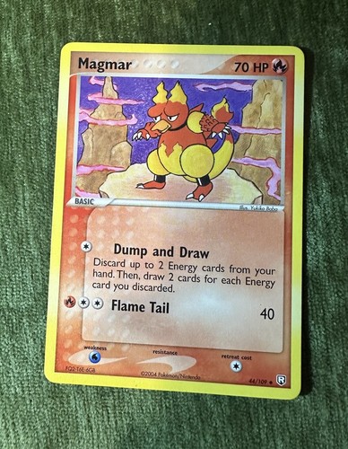 Pokemon Card Magmar (EX Team Rocket Returns) 44/109 NEAR MINT Non-Holo ...