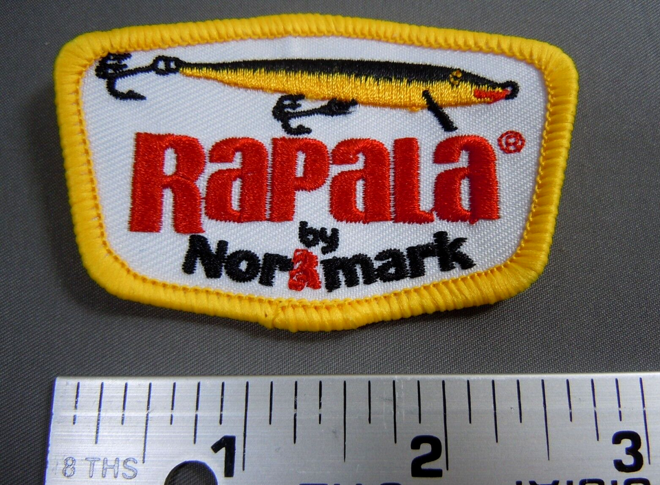 RAPALA FISHING LURES EMBROIDERED IRON-ON PATCH 2.75" x 2" **NEW** | eBay