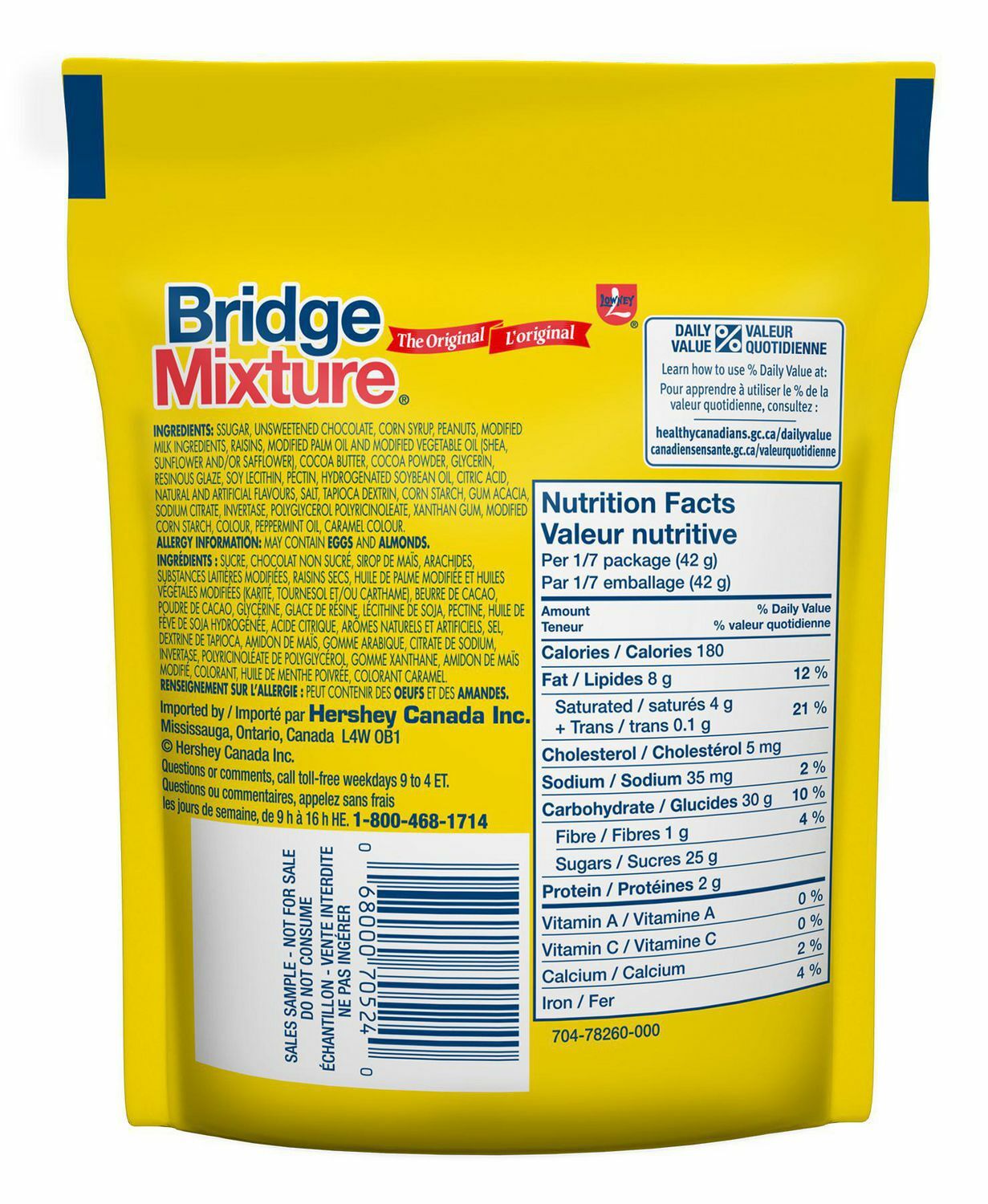LOWNEY BRIDGE MIXTURE Candy Chocolate Assortment ORIGINAL 290g Canada ...