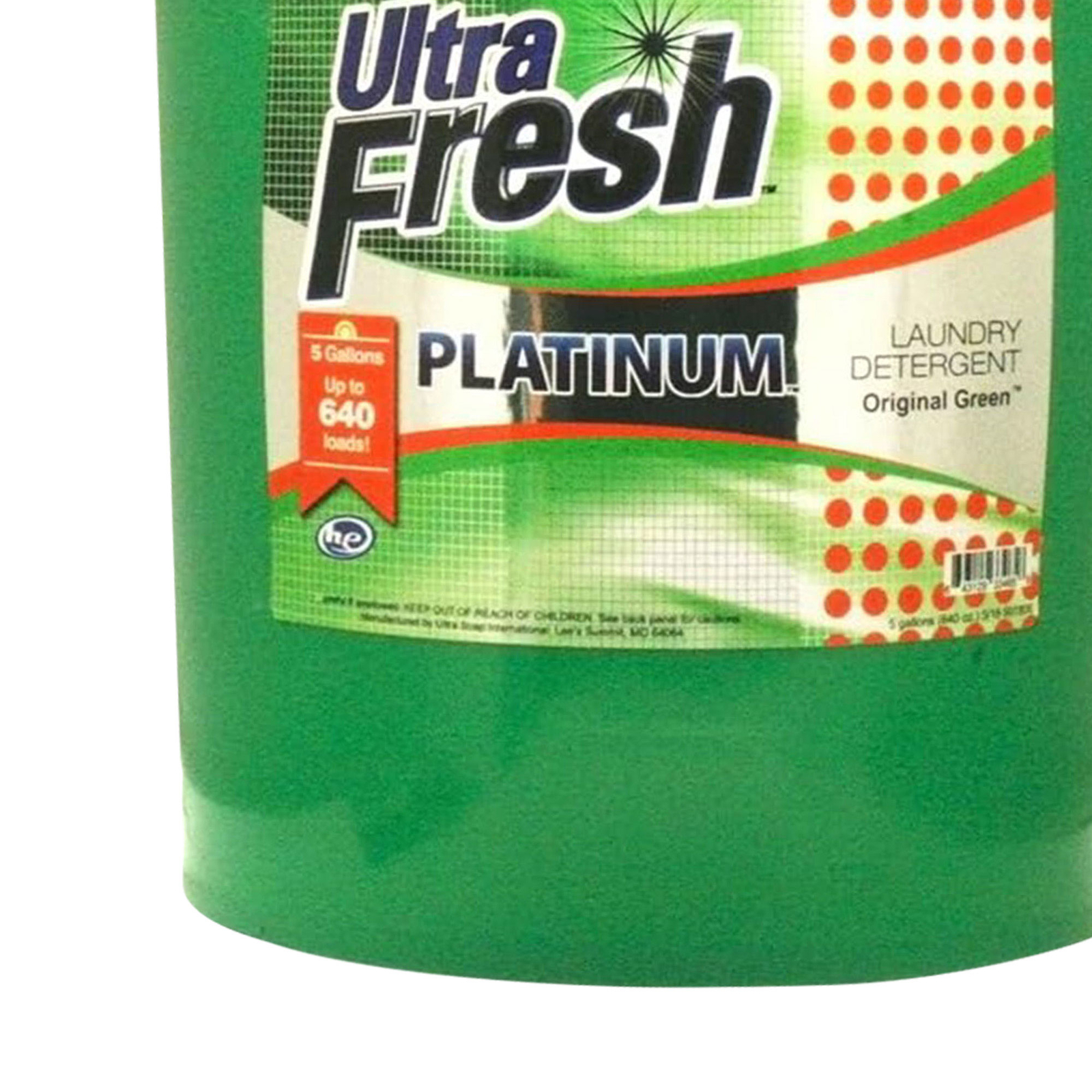 Ultra Fresh 6X Platinum 5 Gallon Laundry Detergent, Up to 640 Loads (2 ...