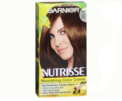 Garnier Nutrisse Haircolor - 53 Chestnut (Medium Golden Brown) | eBay
