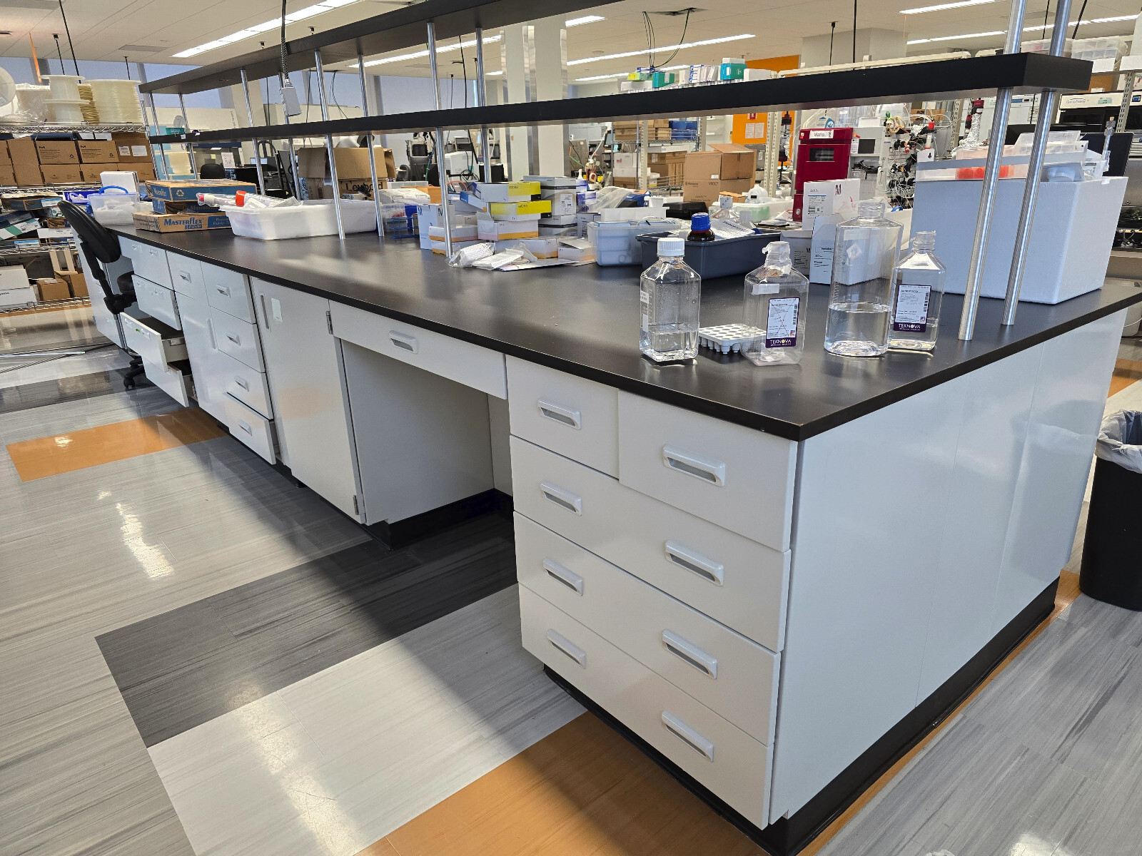 Lab casework bench / lab bench, 4 seats | eBay