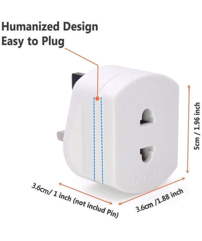 New For Shaver Adapter Fused Electric Plug for Shaving Epilator ...