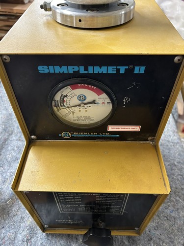 Buehler Simplimet II Mounting Press. Cat. No: 20-1320-116 | eBay