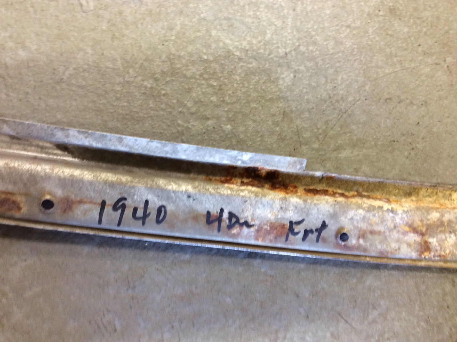 1940 Chevrolet 4 Door Right Side Sill Plate. 110