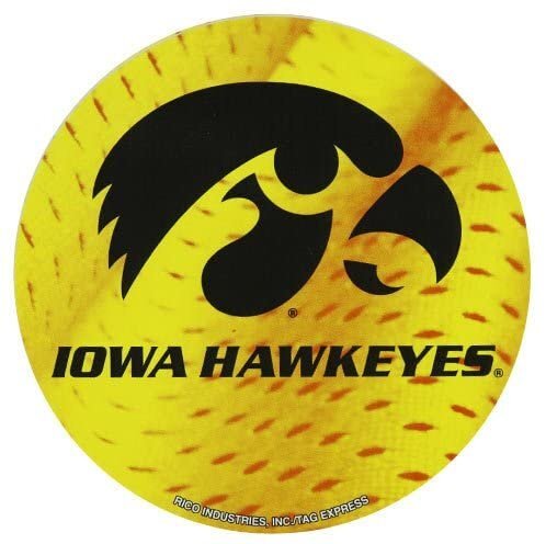 University of Iowa Hawkeyes 4 Inch Round Sticker Decal, Full Adhesive ...