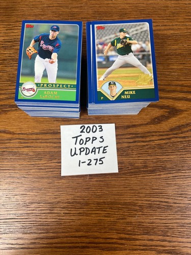 2003 Topps Traded Baseball Complete Set 1-275 | eBay