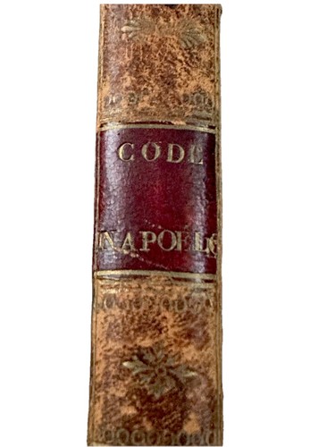 1808 French Napoleonic Code Book - Leather bound ORIGINAL Napoleon ...