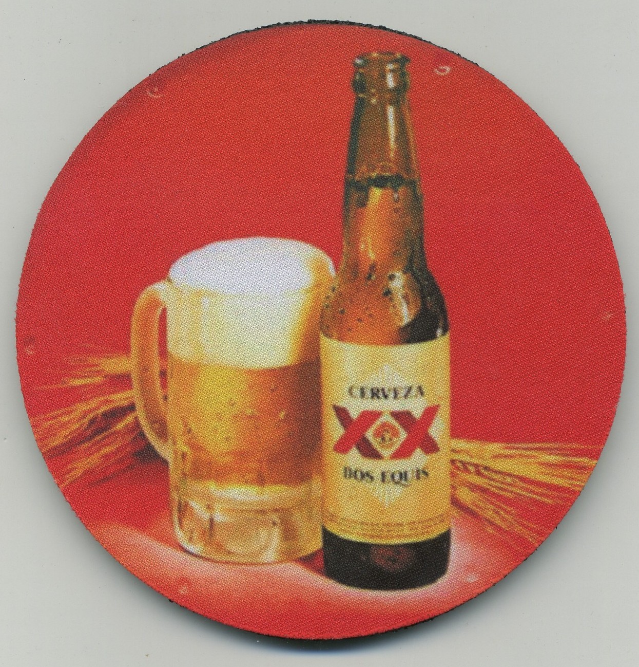 Dos Equis Beer Coaster - XX Cerveza - Mexican Beer Tray Vintage Image ...