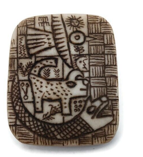 Handmade Inca Calendar Carved in Stone with Symbols of the Andean ...