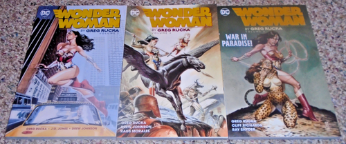 WONDER WOMAN by GREG RUCKA Vol 1 2 3 Trade Paperback Set OOP DC Comics ...