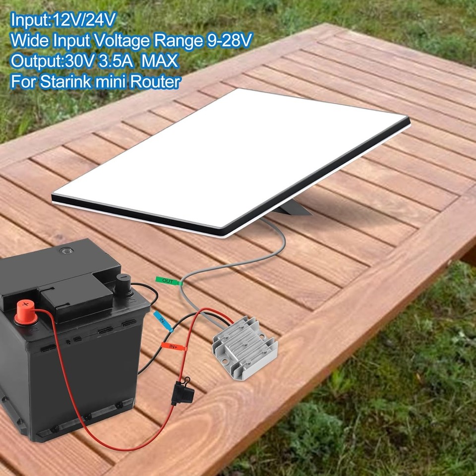 Starlink Dc Power Supply 12V/24V to 30V 3.5A Starlink Mini Power with ...