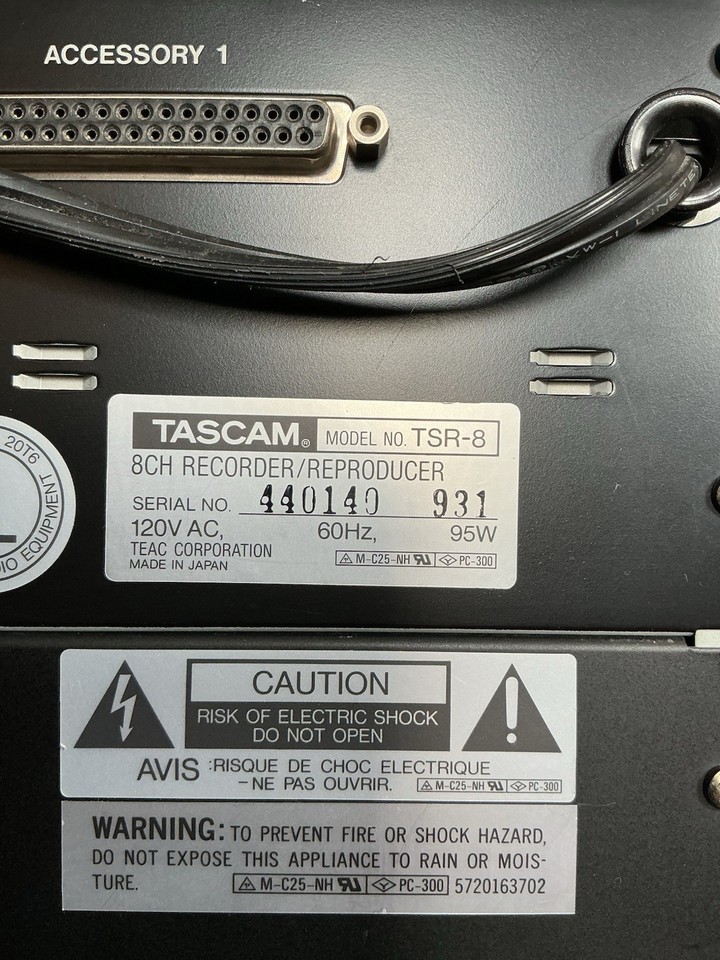 TASCAM TSR-8 Reel to Reel 1/2” Tape 8-channel RECORDER / REPRODUCER. | eBay