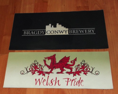 TWO SMALL DIFFERENT WELSH.. RUBBER BACKED BAR RUNNER..THIN. | eBay