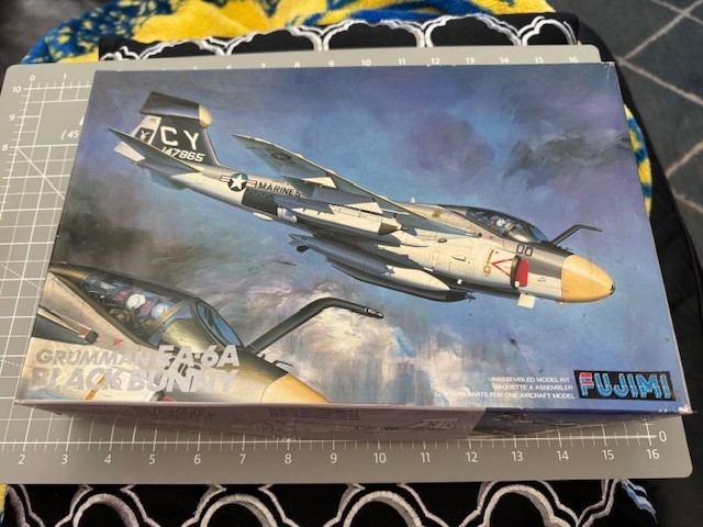 Fujimi 1/72 Scale Grumman EA-6A Black Bunny Airplane Model Kit Open Box ...