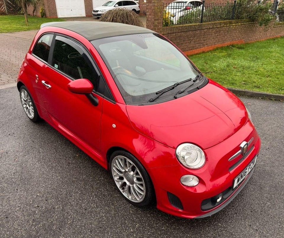 2016 FIAT ABARTH 595C CONVERTIBLE GENUINE 53,000 MILES 5 SERVICES ...