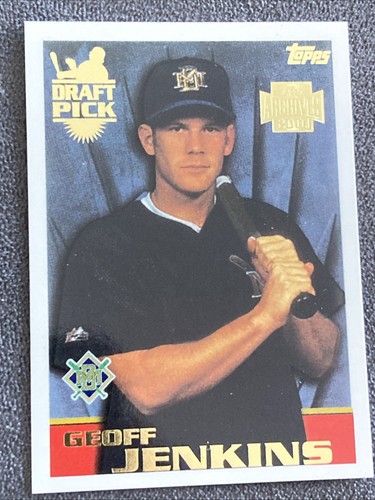 Geoff Jenkins Draft Pick #24 Rookie Milwaukee Brewers Topps 2001 ...