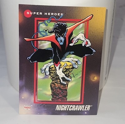 Nightcrawler Marvel Impel 1992 Super-Heroes Card #22 Series 3 MCU X-Men ...