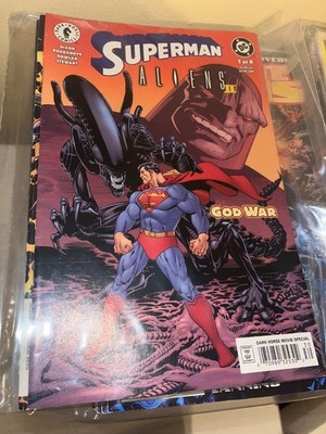 Superman Aliens 2 II God War (2002) Lot, Complete Mini Series Set w ...