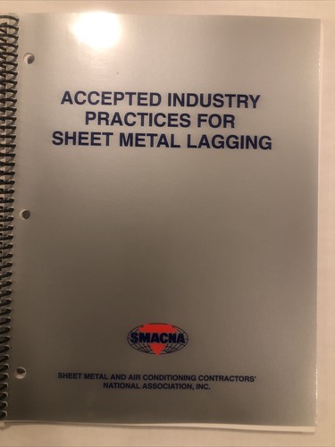 SMACNA Accepted Industry Practices for Sheet Metal Lagging Manual 1st ...