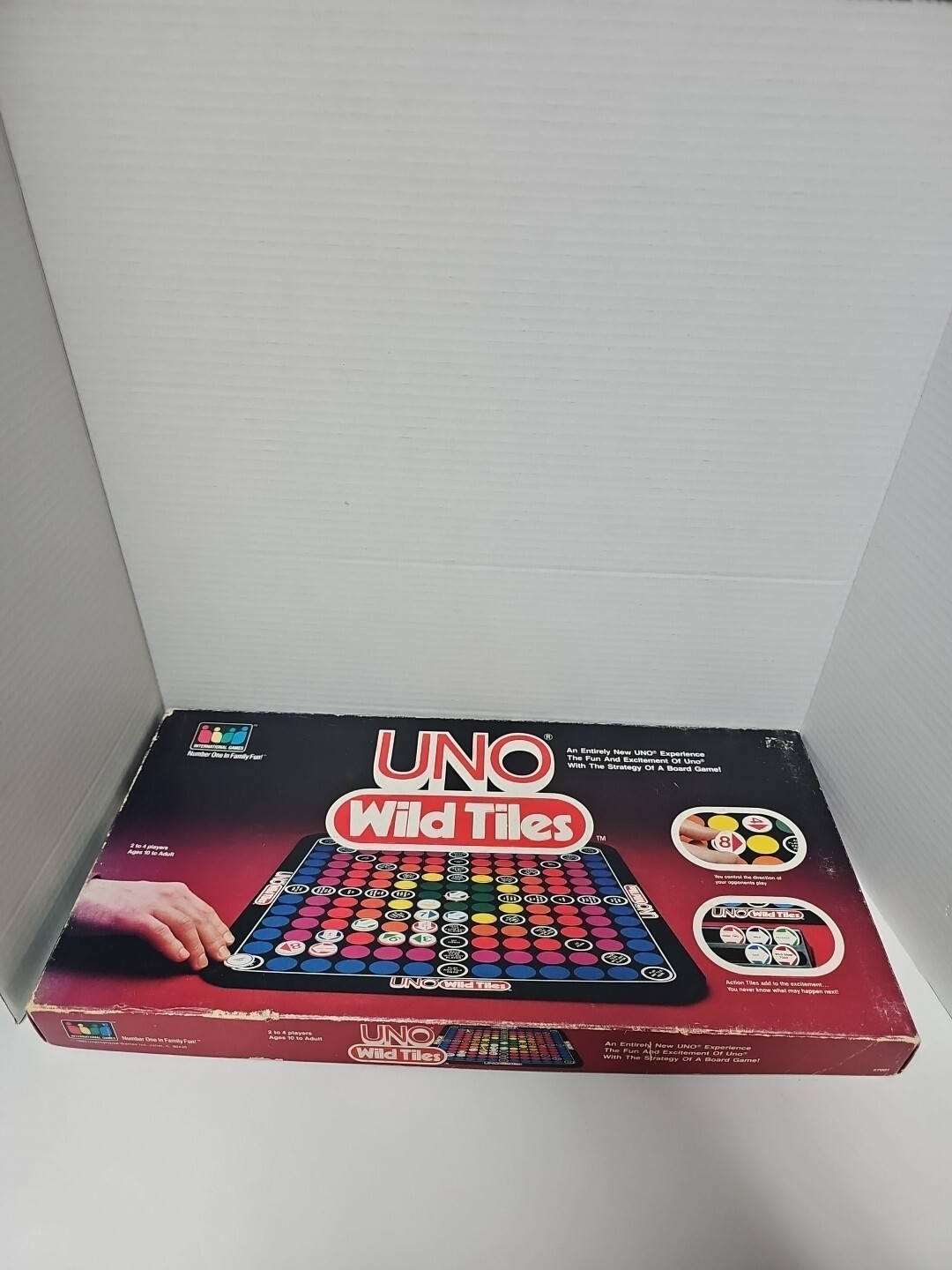 Vintage UNO Wild Tiles 1984 Strategy Board Game Incomplete 2-4 Players ...