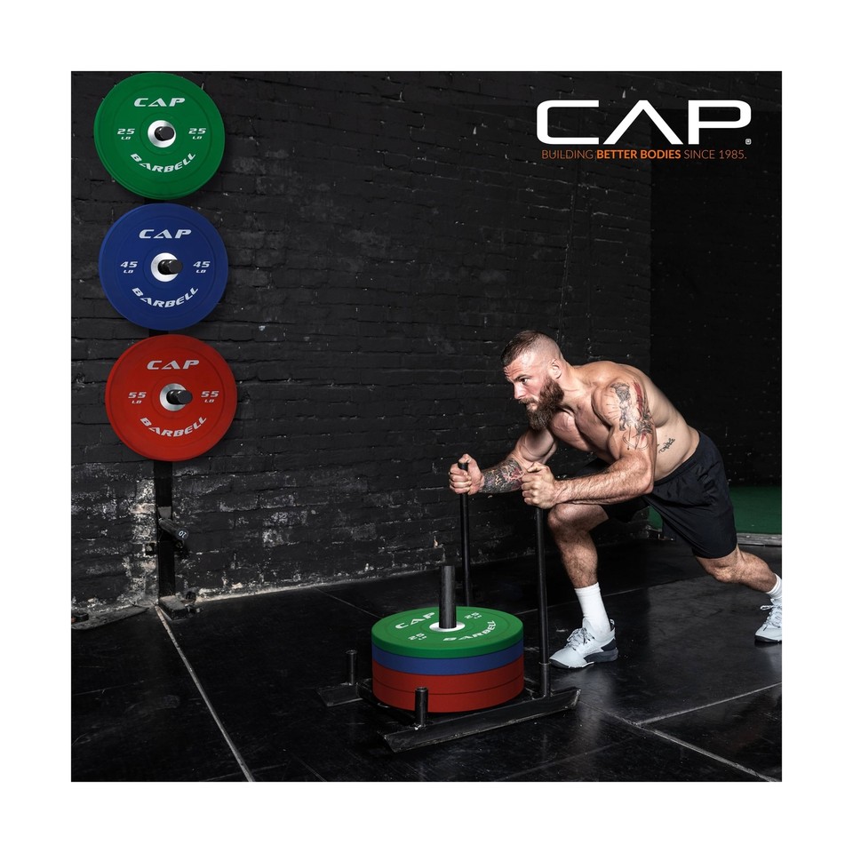 CAP Barbell Rubber Olympic Bumper Plate | Multiple Options/Colors ...
