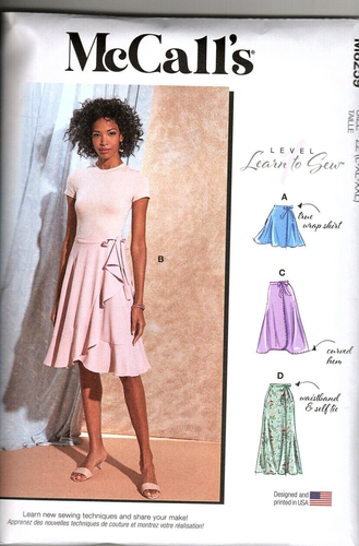 McCall's M8259 Misses L to XXL Learn to Sew Wrap Skirt Uncut Sewing ...
