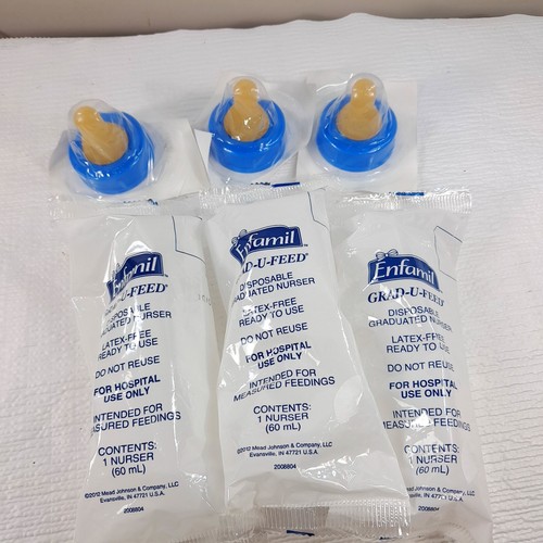 Enfamil 3 sets standard flow soft nipple & Grad-u-feed graduated nurser ...