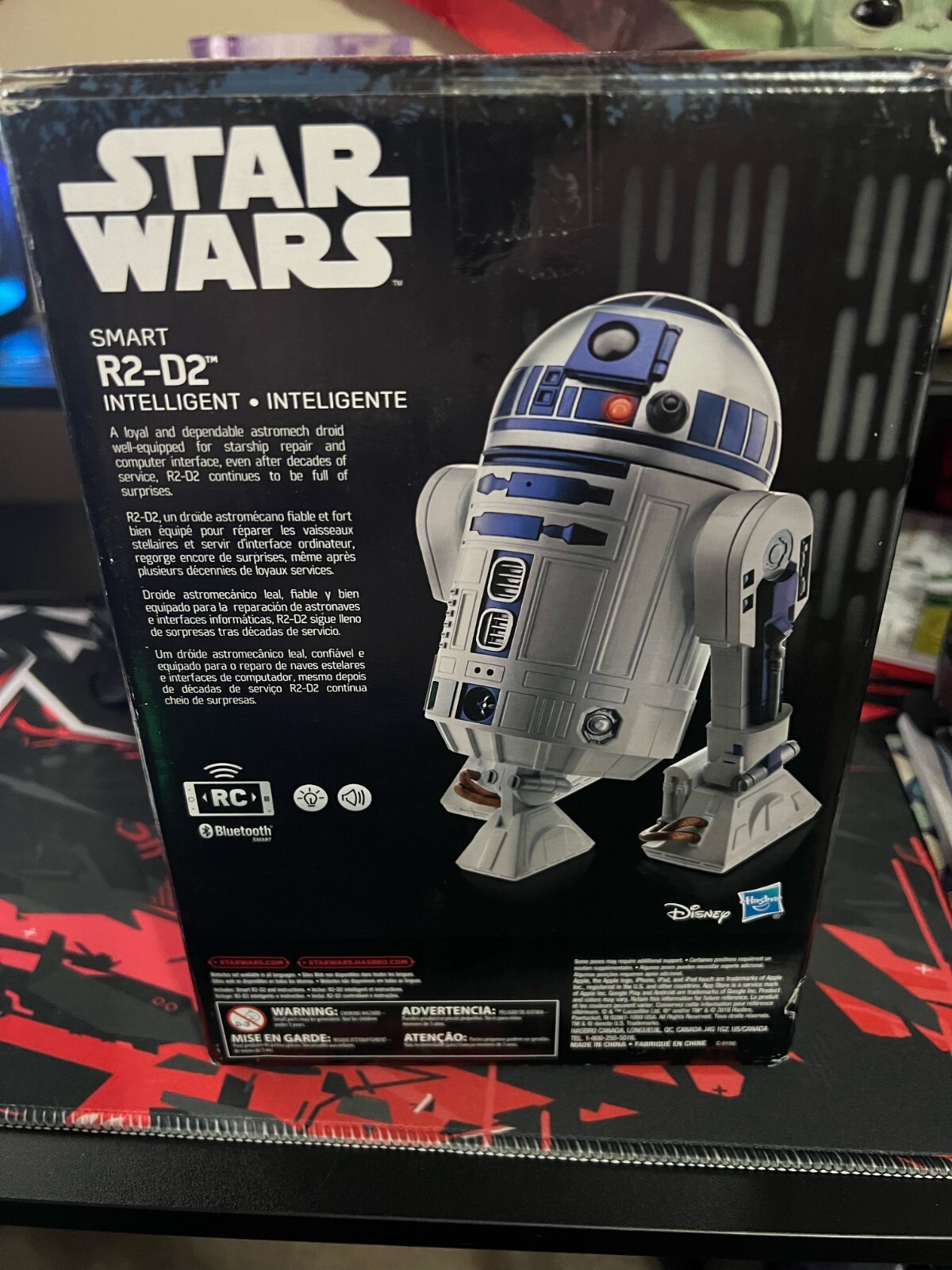 Star Wars Smart R2-D2 Intelligent Droid Interactive RC Bluetooth Robot ...