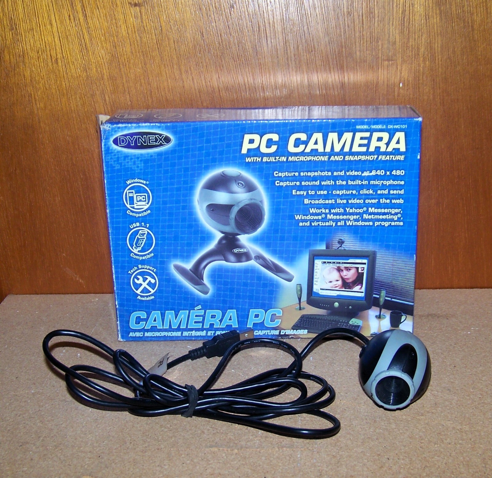 Dynex Dx-wc101 Web Camera for Windows 98/98se Me 2000 / XP Webcam Video ...
