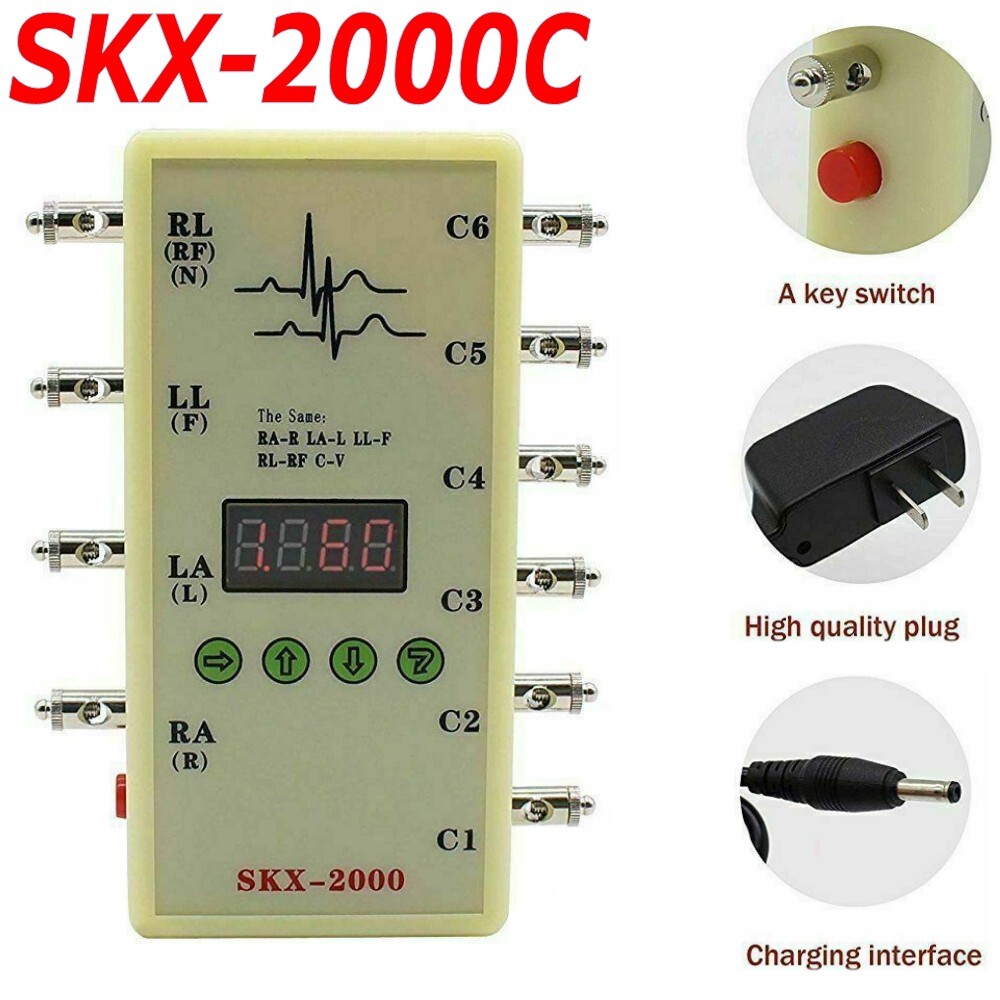SKX-2000C ECG Signal Simulator LED Display ECG Signal Generator 10 ...