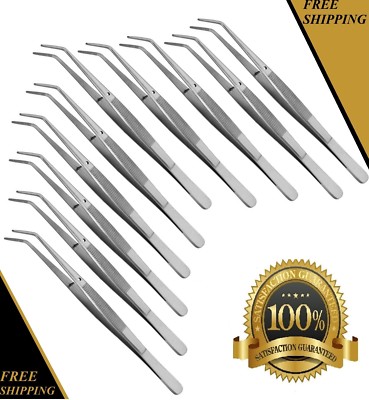 50 Stainless Steel College Cotton Pliers Dental Endodontic Instruments ...