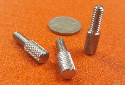 Narrow Head Stainless Knurled Thumb Screw, 1/4" Dia, 10-24 x 1/2 ...