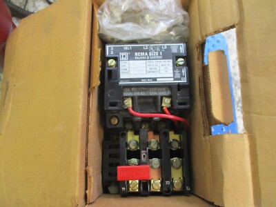 NEW SQUARE D AC MAGNETIC STARTER SER A NEMA SIZE 1 3PH 3POLE 8536SCO-3 ...