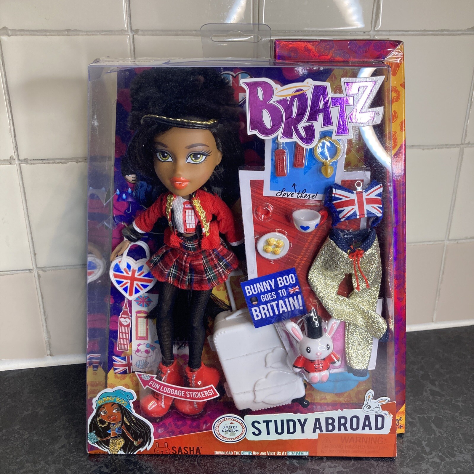Bratz Study Abroad Sasha Bunny Boo Goes To Britain London Doll New In ...