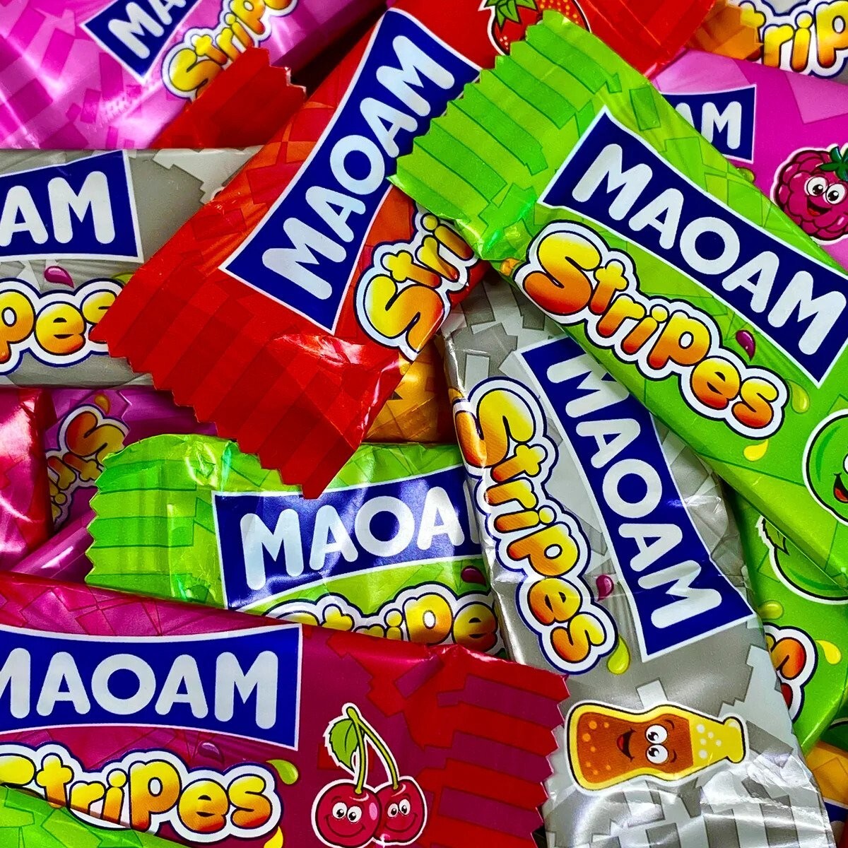 Mixed Maoam Stripes Haribo Chewy Bars Sweet Pick N Mix Kids Candy Bag ...
