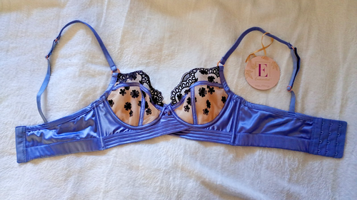 BNWT Bras N Things 10B 32B Bra Enchanted Marilyn UnderWire Blue Black ...