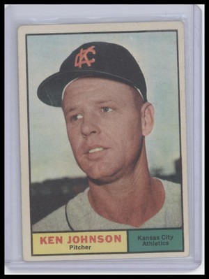 1961 Topps #24 Ken Johnson Kansas City Athletics | eBay